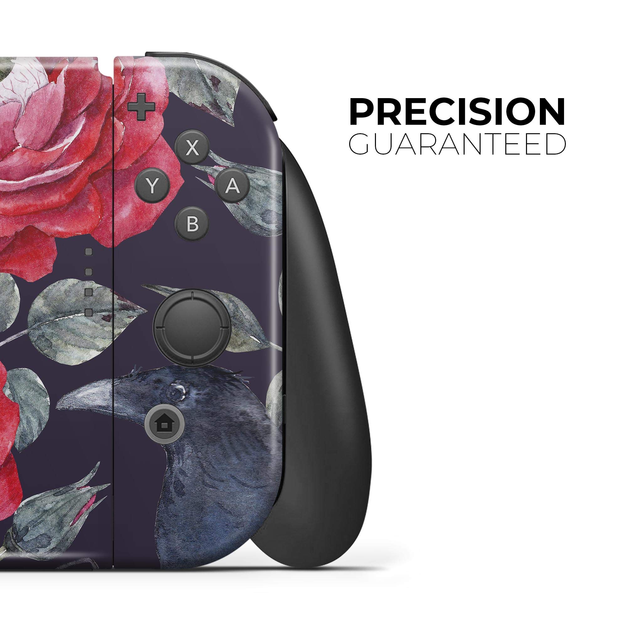 Design Skinz Abstract Roses with Eyes - Skin Decal Protective Scratch-Resistant Removable Vinyl Wrap Kit Compatible with The Nintendo Switch Console & JoyCons Bundle