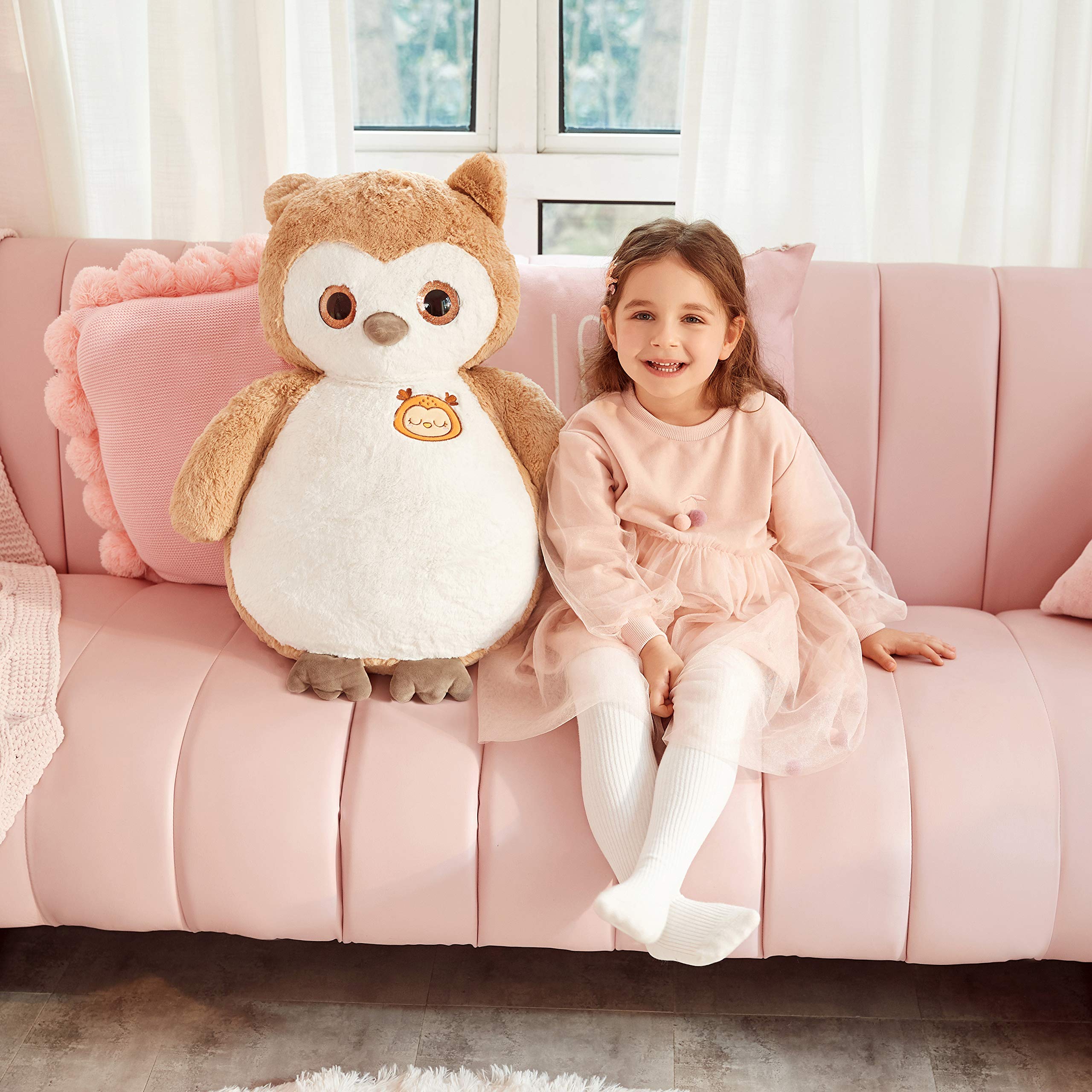 IKASA Giant Owl Stuffed Animal Jumbo Owl Plush Toy 23 inches