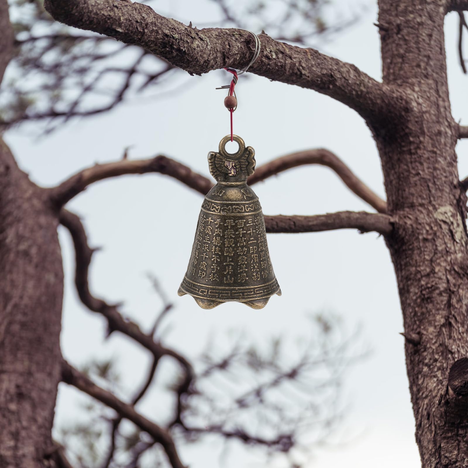 DOITOOL 10Pcs Vintage Bell Iron Bell Charm Craft Retro Bell Figurine Mini Jingle Bell Feng Shui Bell for DIY Wind Chimes Doorbell Keychain Pendants