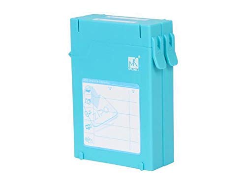 iMBAPrice (Pack of 3 Zipo 2.5" Two Latchable Hard Drive Protector Cases (3 Pack of 2 (Total 6), Blue)