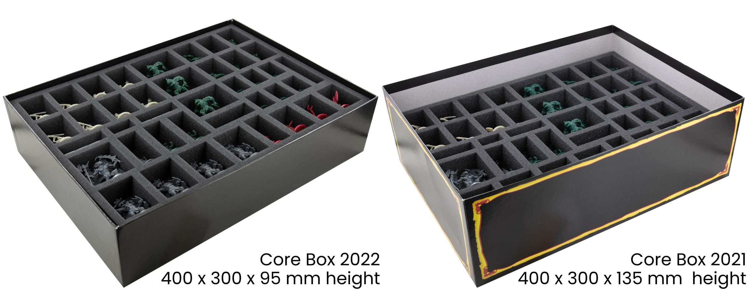 Feldherr Foam Set + Token Holder Compatible with HeroQuest (2021) - core Game Box