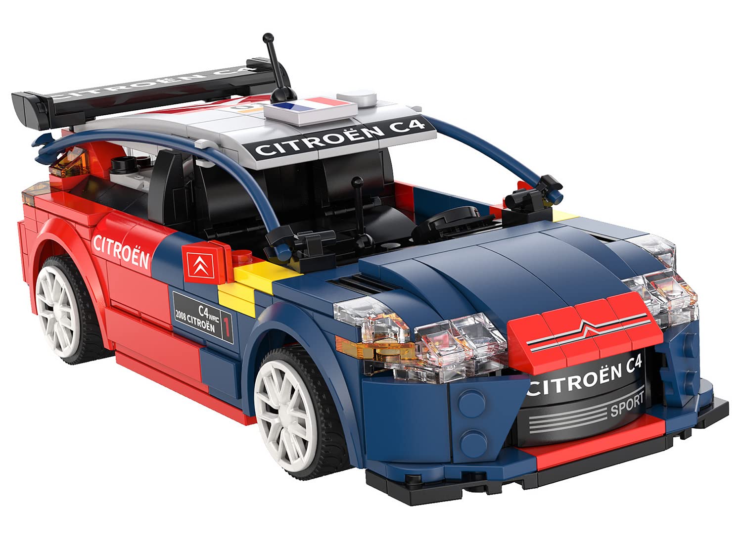 dOMOb Citroen C4 Rally WRC RC Car Building Kit – Bricks Toys for 6+ Age Kids & Adults – 1:20 Model Build Set – 2.4GHz Remote Control – 329 pcs Blocks – STEM for Boys & Girls