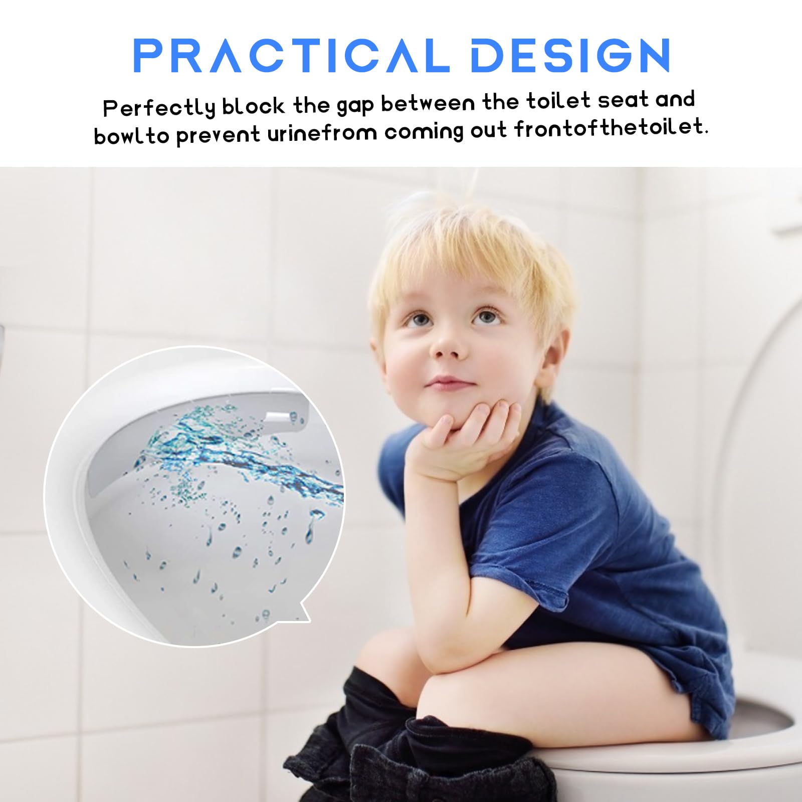 HealthSTEC 4 Pack Pee Guards for Toilet Seats Toilet Seat Splash Guards for Adults Around Toilet Floor Protector to Keeps Toilet Clean Durable and Easy-to-Install (Green)