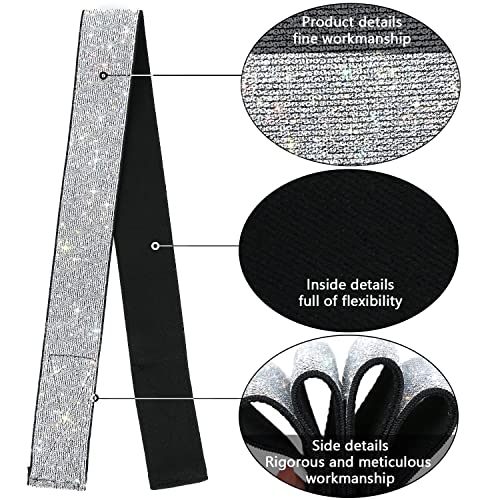 6PCS Head Wraps for Women's Wigs: Satin Scarf, Elastic Velcro Bands, Edge Brush and Hair Comb for Lace Frontals and Baby Hair Laying