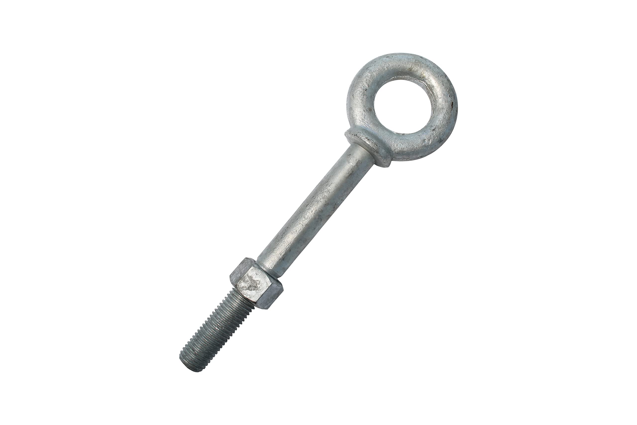 Indusco 36500106 Steel Eyebolt, Not For Lifting, Galvanized Finish, 24" Length, Threads, Imported