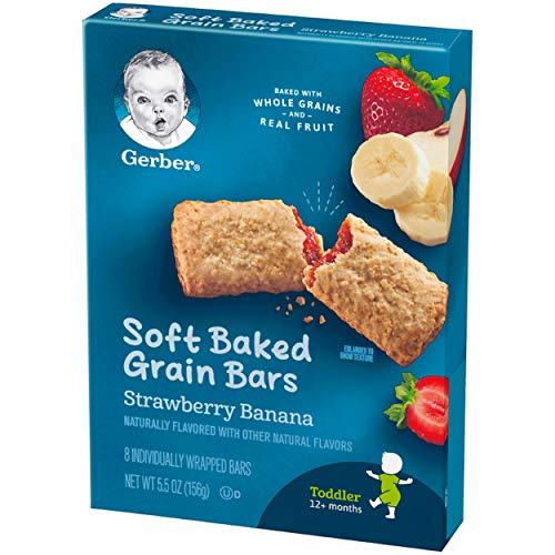 Gerber Graduates Cereal Bars, Strawberry Banana, 5.5-Ounce