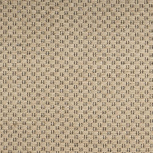 Nourison Washable Jute Solid Natural 7'10" x 9'10" Area -Rug, Easy -Cleaning, Non Shedding, Bed Room, Living Room, Dining Room, Kitchen (8x10)
