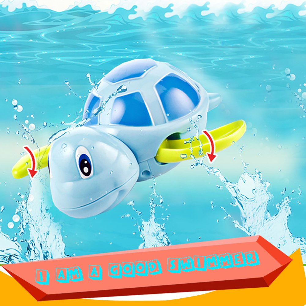 Dmeixs Cute Turtle Baby and Toddler Bath Wind Up Toys 3 Pack
