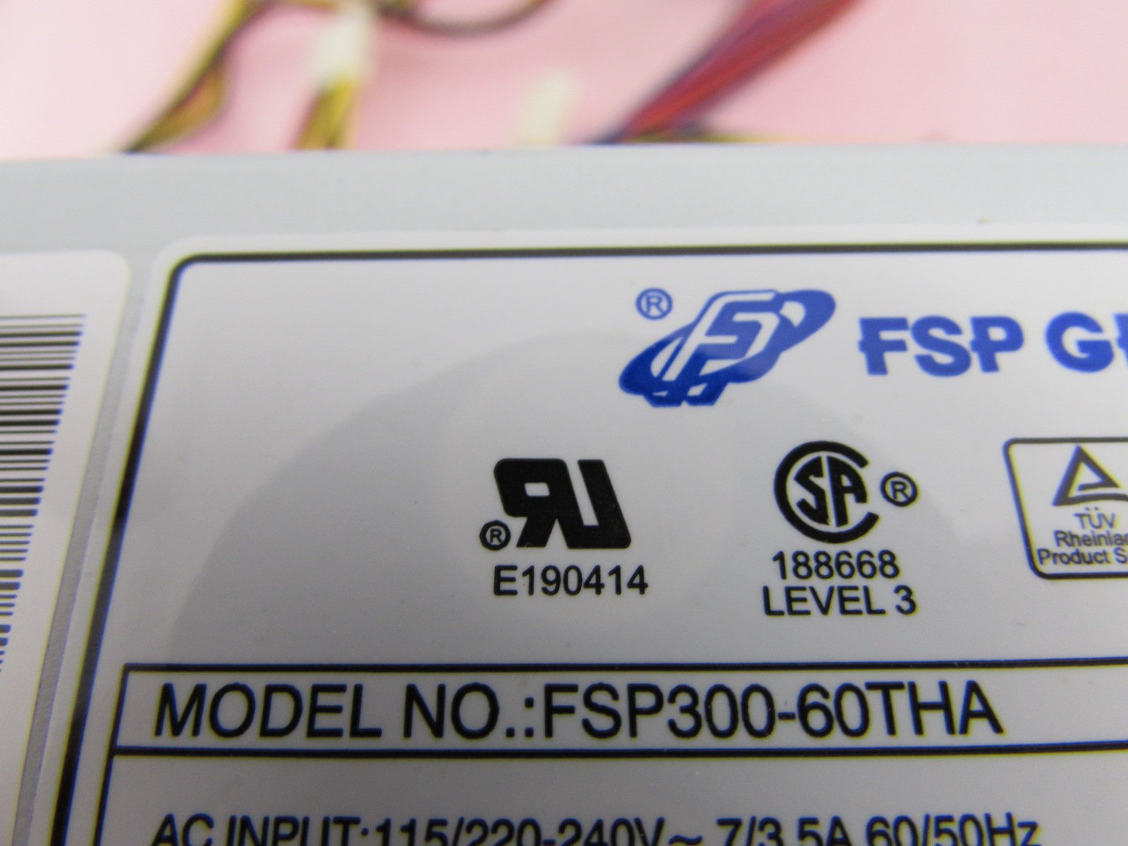 FSP Group FSP300-60THA 300W 300 Watt 24Pin 4Pin Power Supply P/N: 9PA3007715