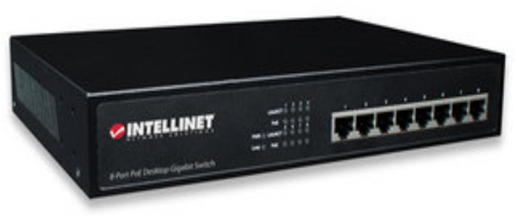 Intellinet ITL-560641 8 Port Gigabit Switch All Poe+ Desk