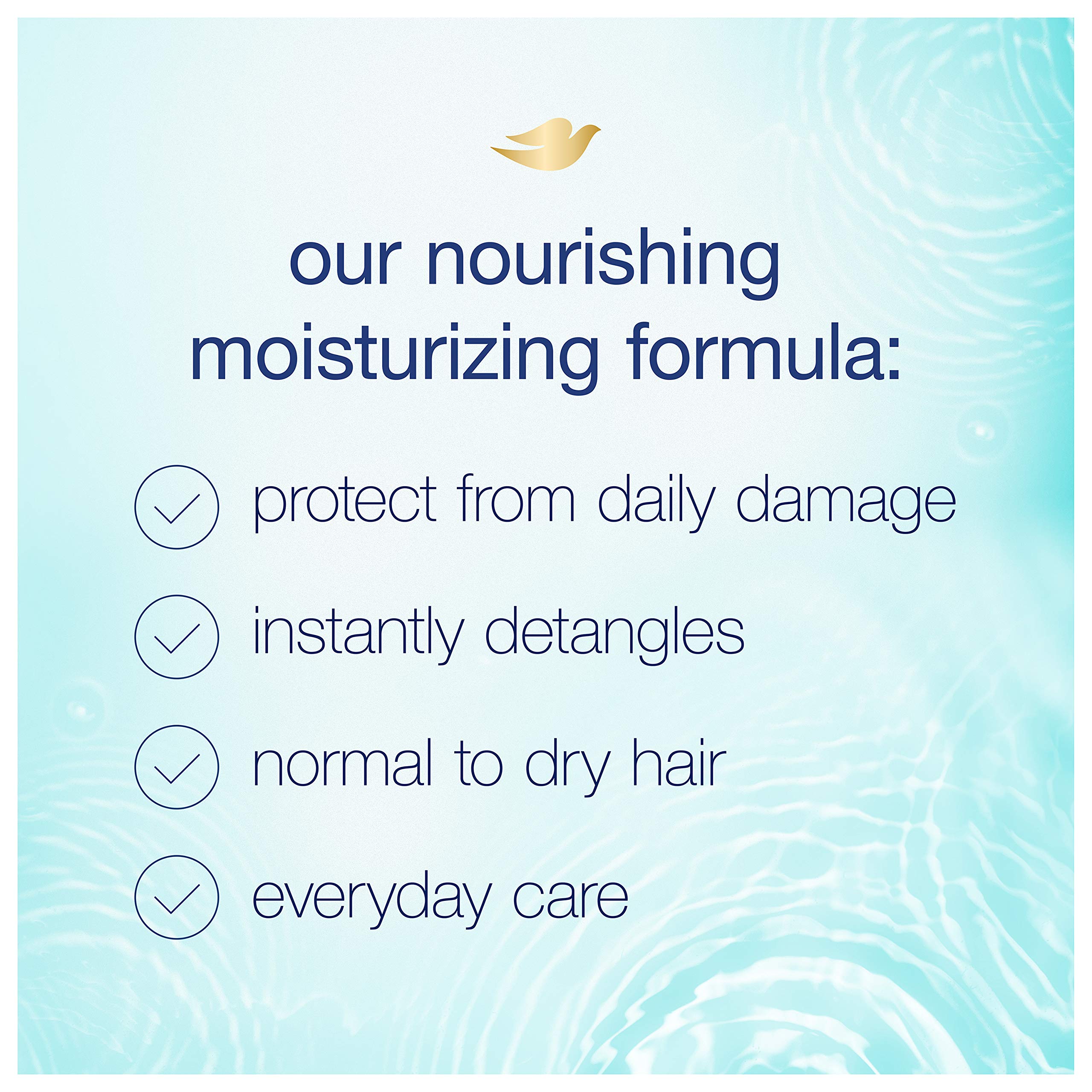 Dove Nutritive Solutions 4 count Moisturizing Conditioner Daily Moisture for Dry Hair Deep Conditioner Detangles and Nourishes Dry Hair 12 oz