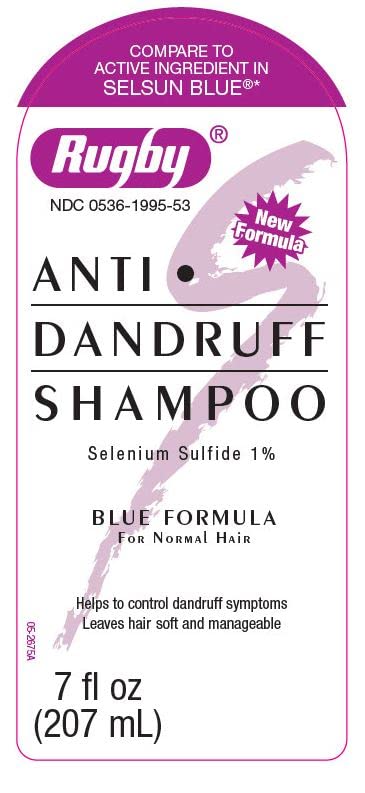 Rugby Selenium Sulfide Anti-Dandruff Shampoo 7 oz (Pack of 10)