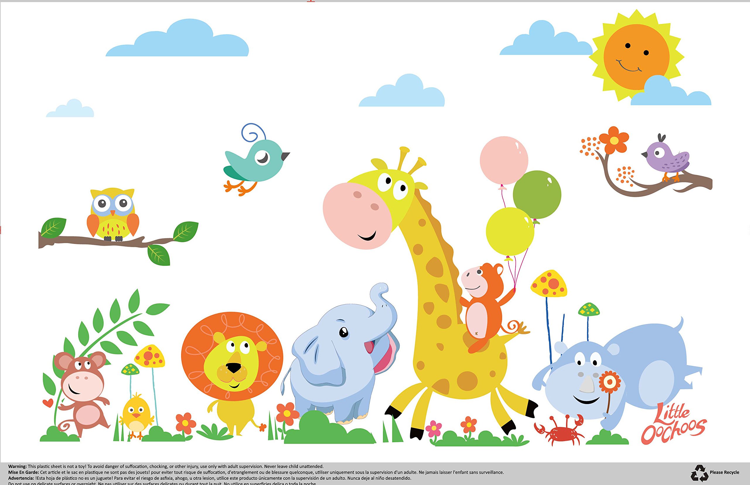 Safari Disposable Placemats for Table Top 60 Mats for Children Kids Toddlers Baby Perfect to use as Restaurants Place mats BPA Free Eco Friendly Sticks to Table Fun Designs Keep Neat Now!