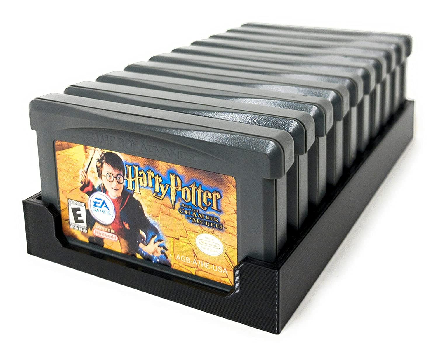 Game Cartridge Holder for Nintendo Gameboy - Fits All Gameboy Games - Holds 10 Games