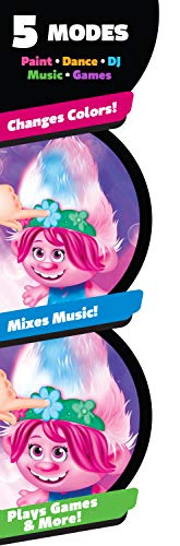 DreamWorks TrollsTopia Color Poppin’ Poppy Interactive Plush, 5 Modes, Lights, Sounds, Sings, Kids Toys for Ages 3 Up by Just Play