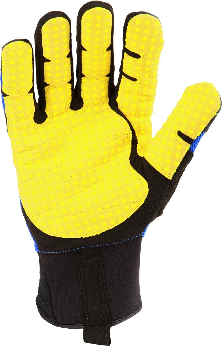 Ironclad mens Work Gloves KONG INSULATED WATERPROOF, Blue/Yellow, 2X-Large Pack of 1 US