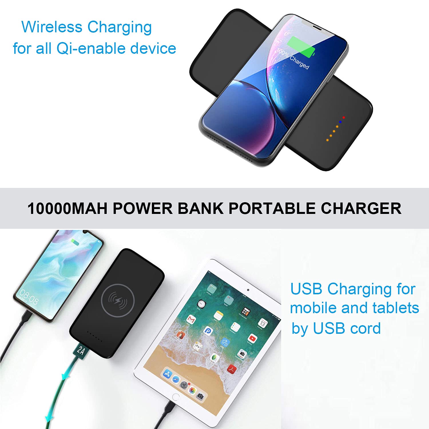 CAZOYOL 2K Hidden Camera, Power Bank Charger Spy Cam Video Recorder, PIR Motion Activated Recording for Home Security or Outdoor Activities - No Need WiFi