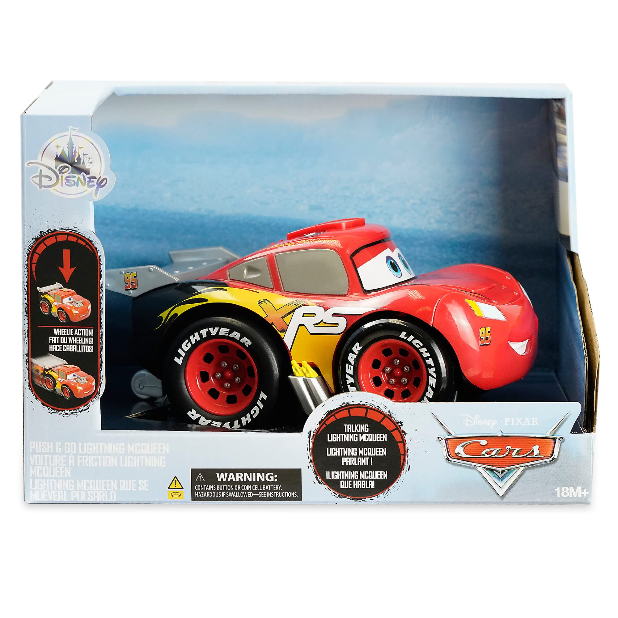 Disney Pixar Lightning McQueen Push & Go Talking Vehicle β Cars