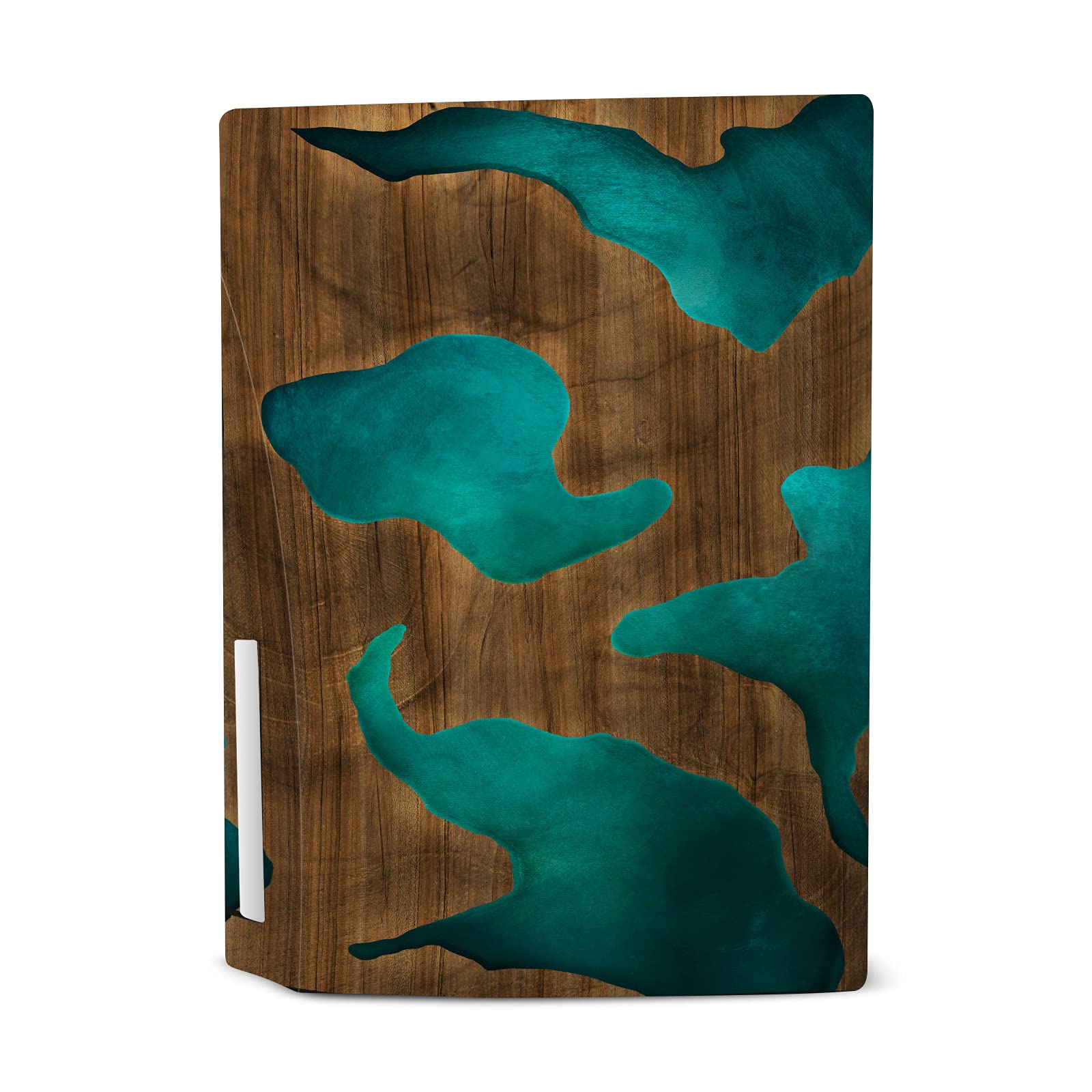 Head Case Designs Officially Licensed Alyn Spiller Aqua Art Mix Vinyl Faceplate Sticker Gaming Skin Decal Cover Compatible With Sony PlayStation 5 PS5 Disc Edition Console