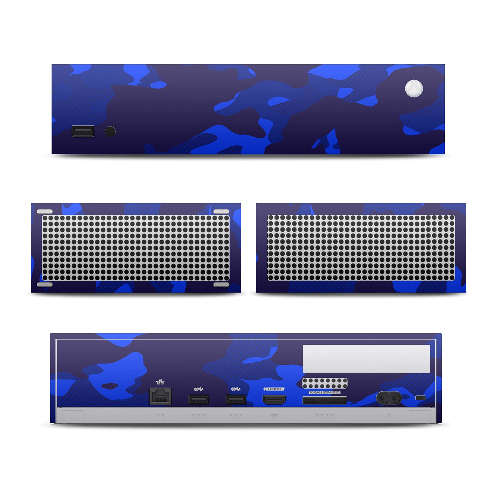 Head Case Designs Officially Licensed Chelsea Football Club Camouflage Mixed Logo Vinyl Sticker Gaming Skin Decal Cover Compatible With Xbox Series S Console and Controller Bundle