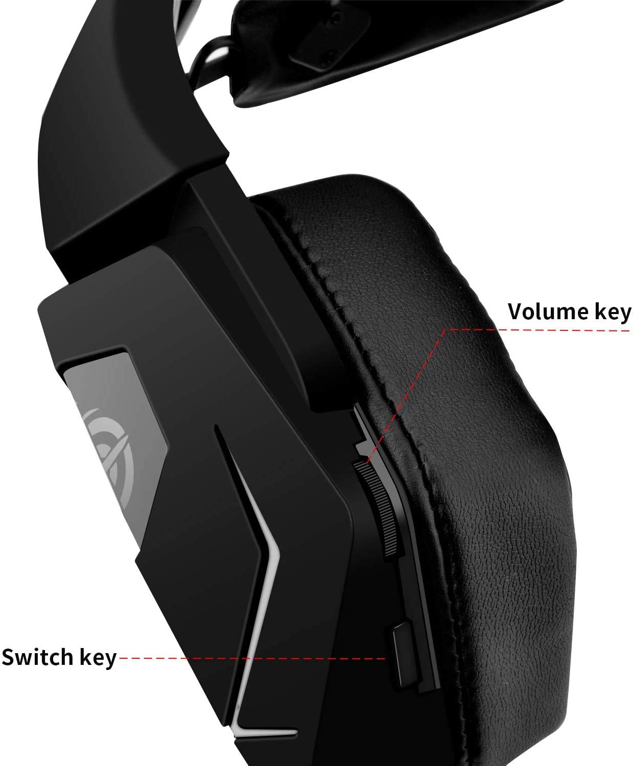 Gaming Headset, BestOff GAMV3 Stereo Wired Gaming Headphones Super Bass Over Ear Headphones with Surround Sound, LED Light and Noise Reducing Microphone,Compatibility with PS4,PC