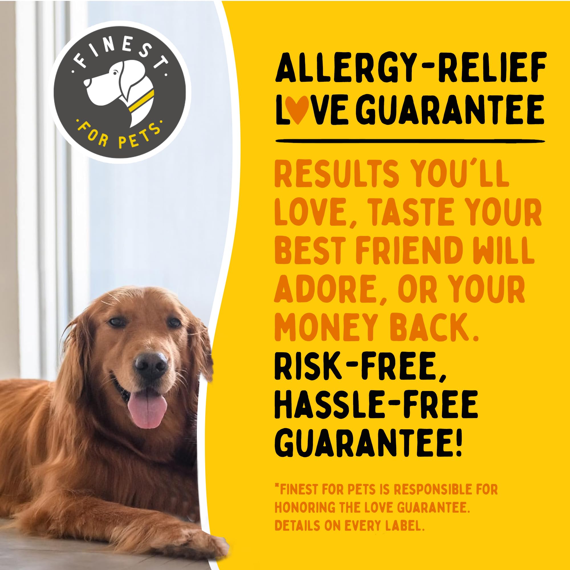 Dog Allergy Relief - Dog Allergy Chews Itch Relief, Seasonal Allergy Support for Itchy Skin, with Omega 3, Pumpkin & Probiotics (120 Soft Chews)