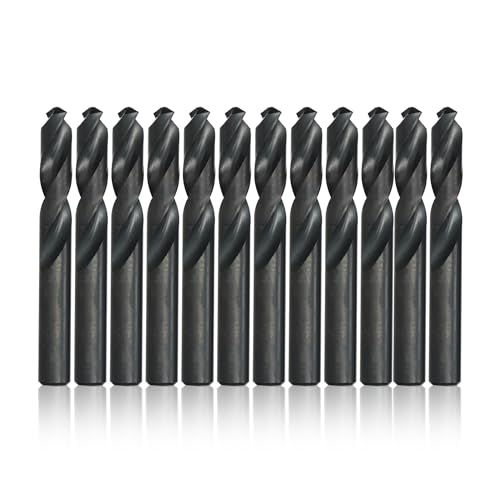 Drill America - DWDST5/16P12 5/16" High Speed Steel Heavy Duty Split Point Stub Drill Bit (Pack of 12), DWDST Series