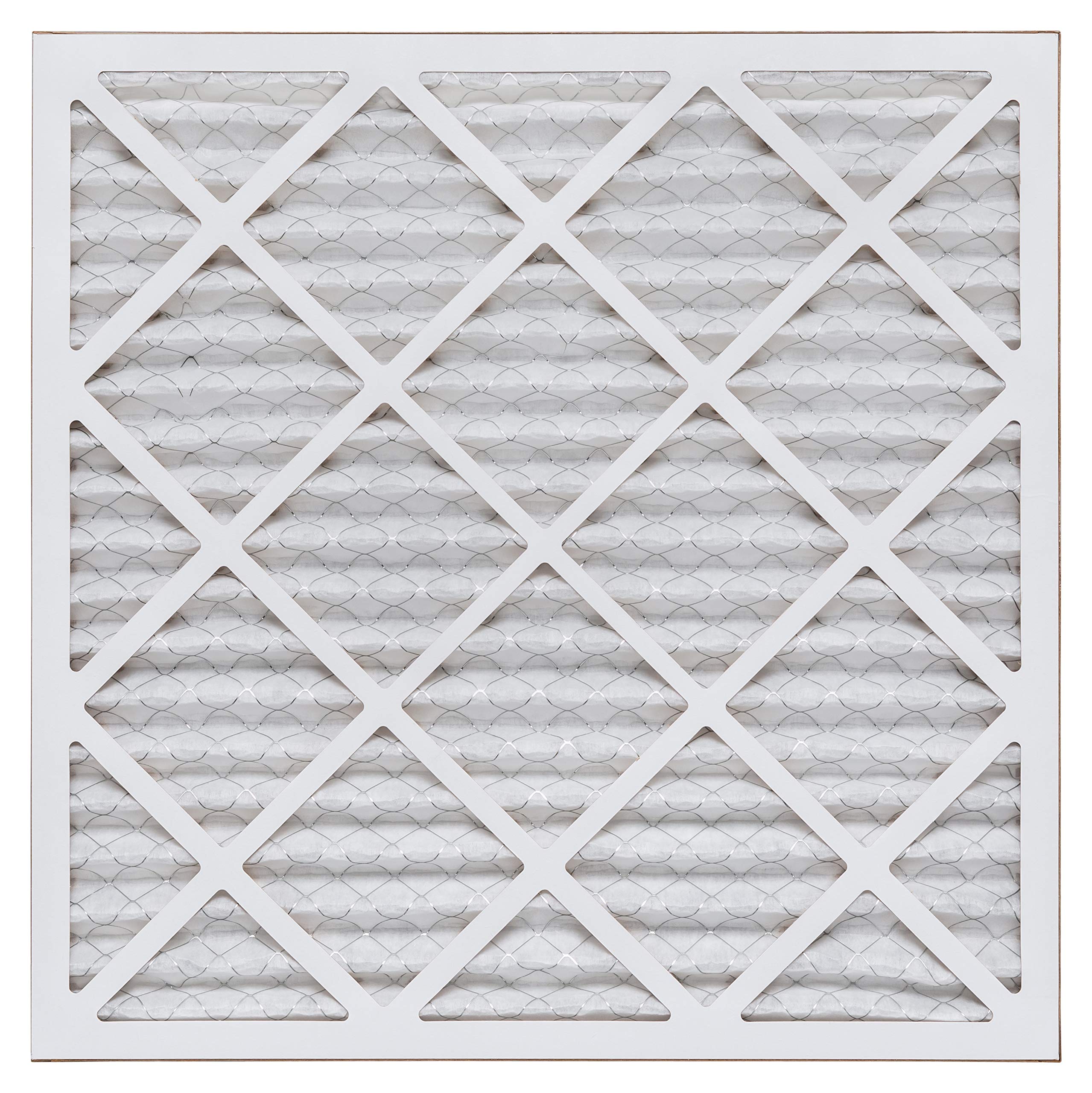 Aerostar 21x21x1 MERV 11 Pleated Air Filter, AC Furnace Air Filter, 6 Pack (Actual Size: 20.875" x 20.875" x 0.75")