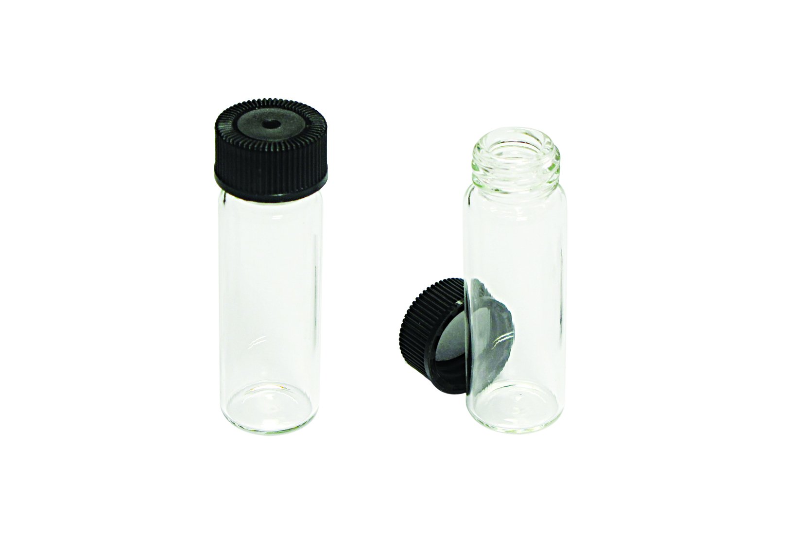 SE 1-3/4" x 9/16" Leak-Proof Glass Vial Set (12 PC.) - GB3-12