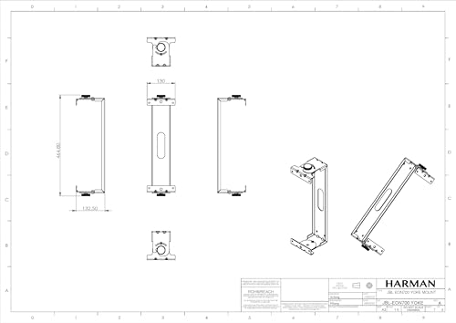 JBL Professional EON700 Series Universal Yoke Mount