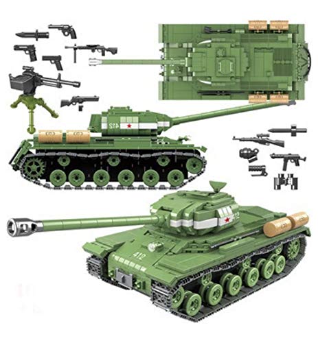 General Jim's Military Themed WW2 Building Blocks Tank Sets for World War 2 Brick Building Enthusiats (Soviet IS-2M Tank)
