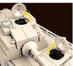 General Jim's Military Brick Building Set - WW2 German Army King Tiger Panzer VI Tank Building Blocks Model Set for Military, World War 2 and Building Enthusiasts Including Teens and Adults