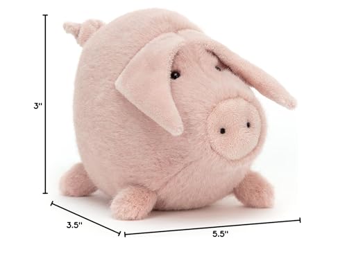 Jellycat Higgledy Piggledy Pink Pig Stuffed Animal, 5.5 inches | Farmyard Plush Toy | Classic Children's Gift