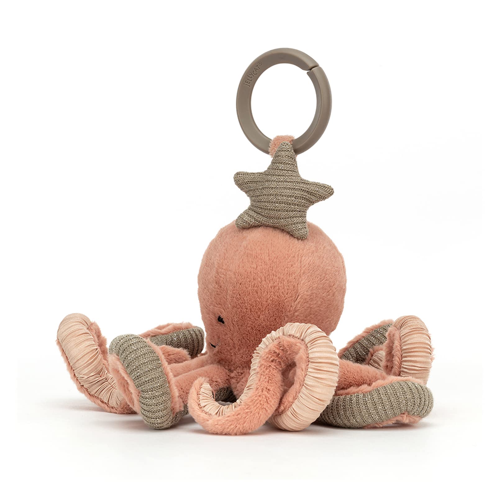 Jellycat Odell Octopus Stroller Car Seat Activity Toy