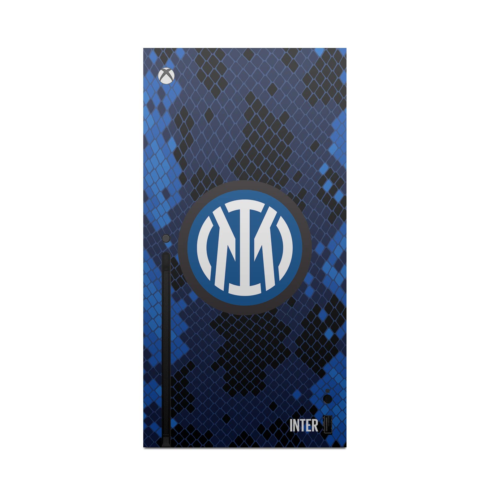 Head Case Designs Officially Licensed Inter Milan Home 2021/22 Crest Kit Vinyl Sticker Gaming Skin Decal Cover Compatible With Xbox Series X Console