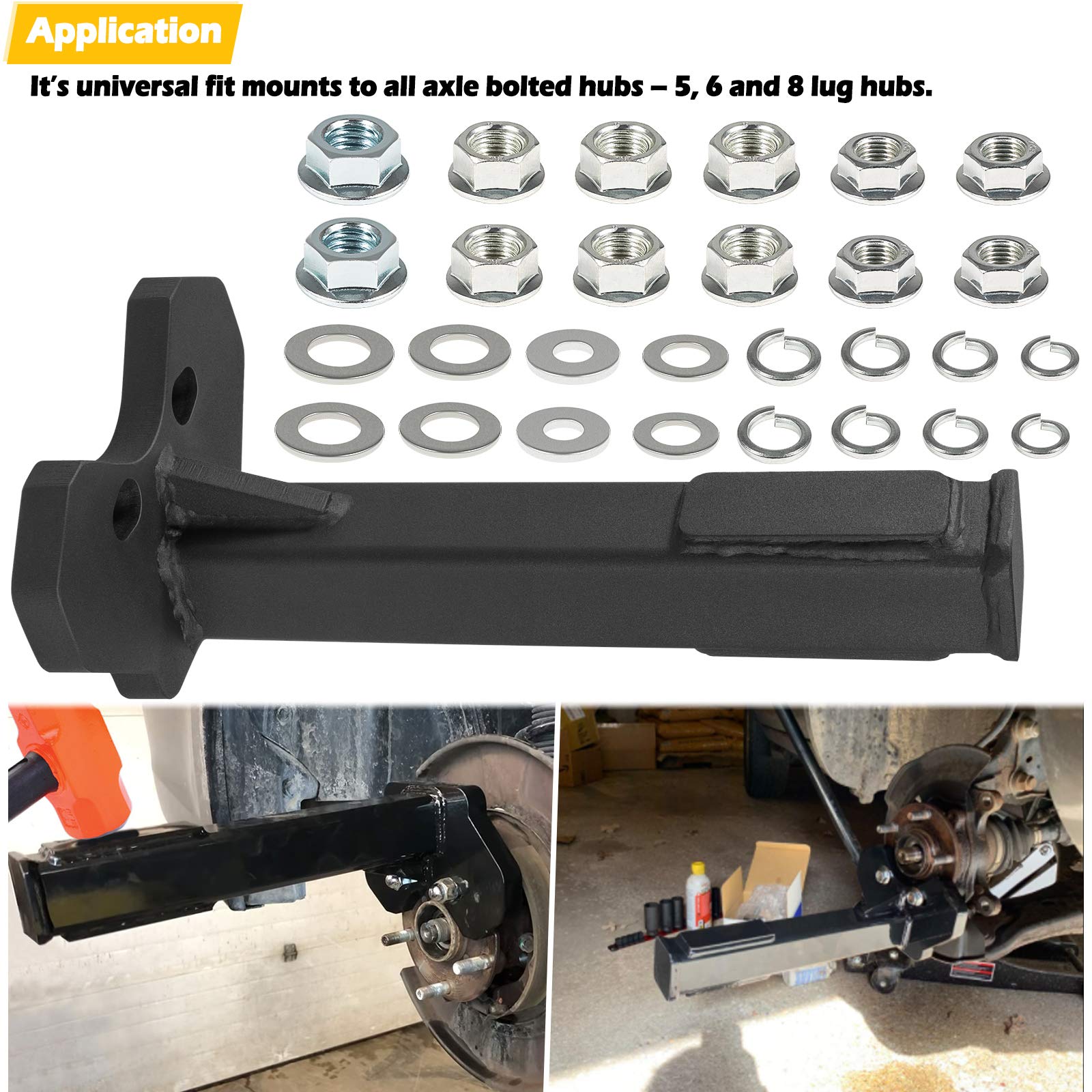 8629 Universal Wheel Bearing Hub Removal Tool Replaces for ATD Tools, Compatible with All Axle Bolt Hubs (5, 6 and 8 Lug Hubs)