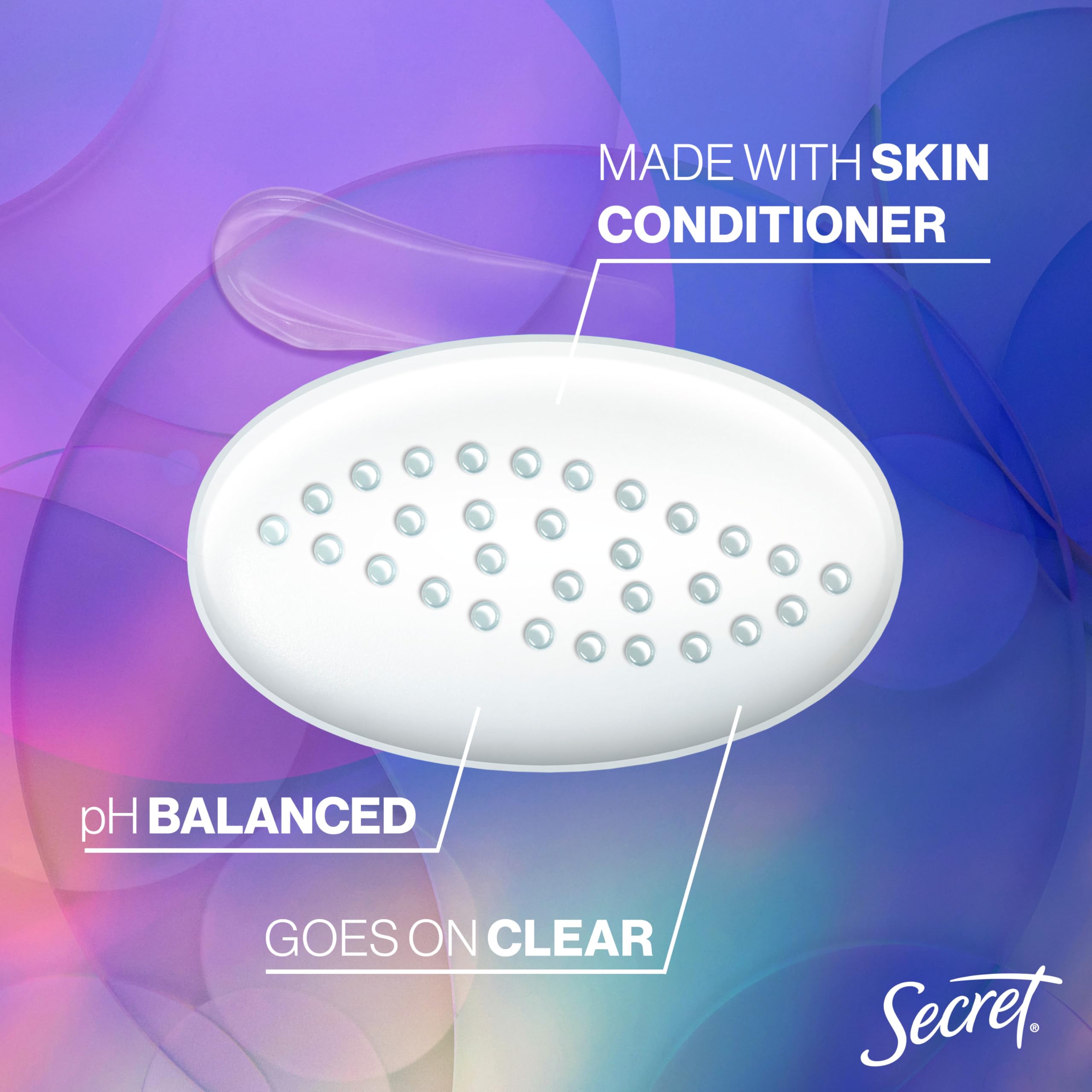 Secret Fresh Antiperspirant Deodorant for Women, 72hr Breathable Sweat & Odor Protection, Instant Freshness & Gentle, PH Balancing Minerals, Clear Gel, Refreshing Berry Scent, 2.6 oz (Pack of 2)