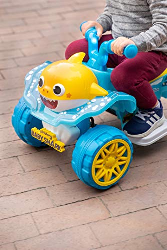 Dynacraft Baby Shark 6-Volt Unisex Kids Ride-on for Age 1.5-3 Years