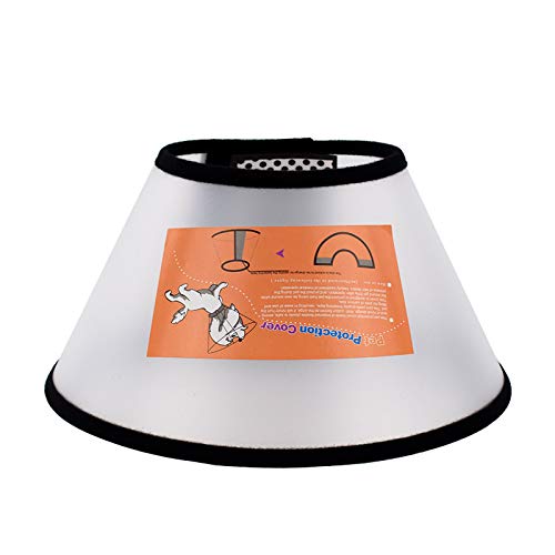Bepets Cat Cone Collar, Pet Cone Dog Recovery Cone for Small Dog Cone After Surgery Anti-Bite Lick Wound Medical, Protective Cat Head Cone Dog Cone Collar Cat E Collar for Cats Puppy(5# Medium)