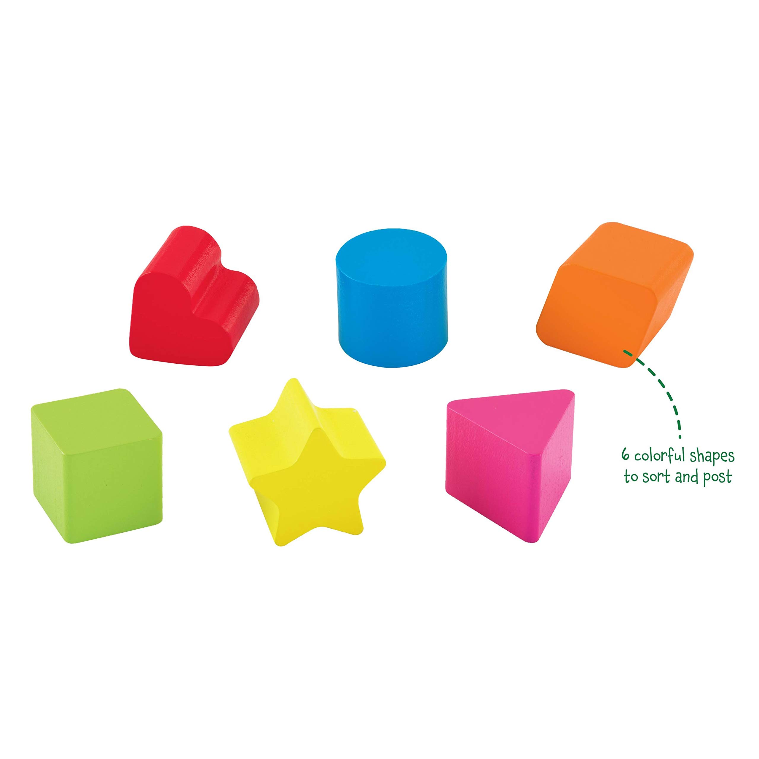 Early Learning Centre Wooden Shape Sorter, Fine Motor Skills, Problem Solving, Hand Eye Coordination, Kids Toys for Ages 18 Month, Amazon Exclusive