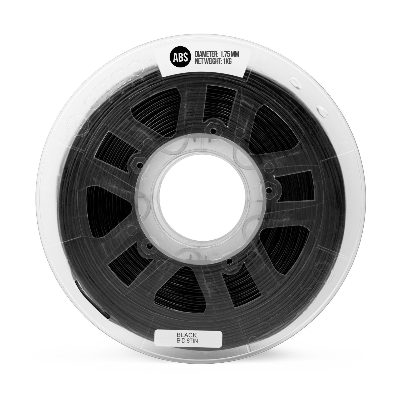 Gizmo Dorks 3mm (2.85mm) ABS Filament 1kg / 2.2lb for 3D Printers, Black