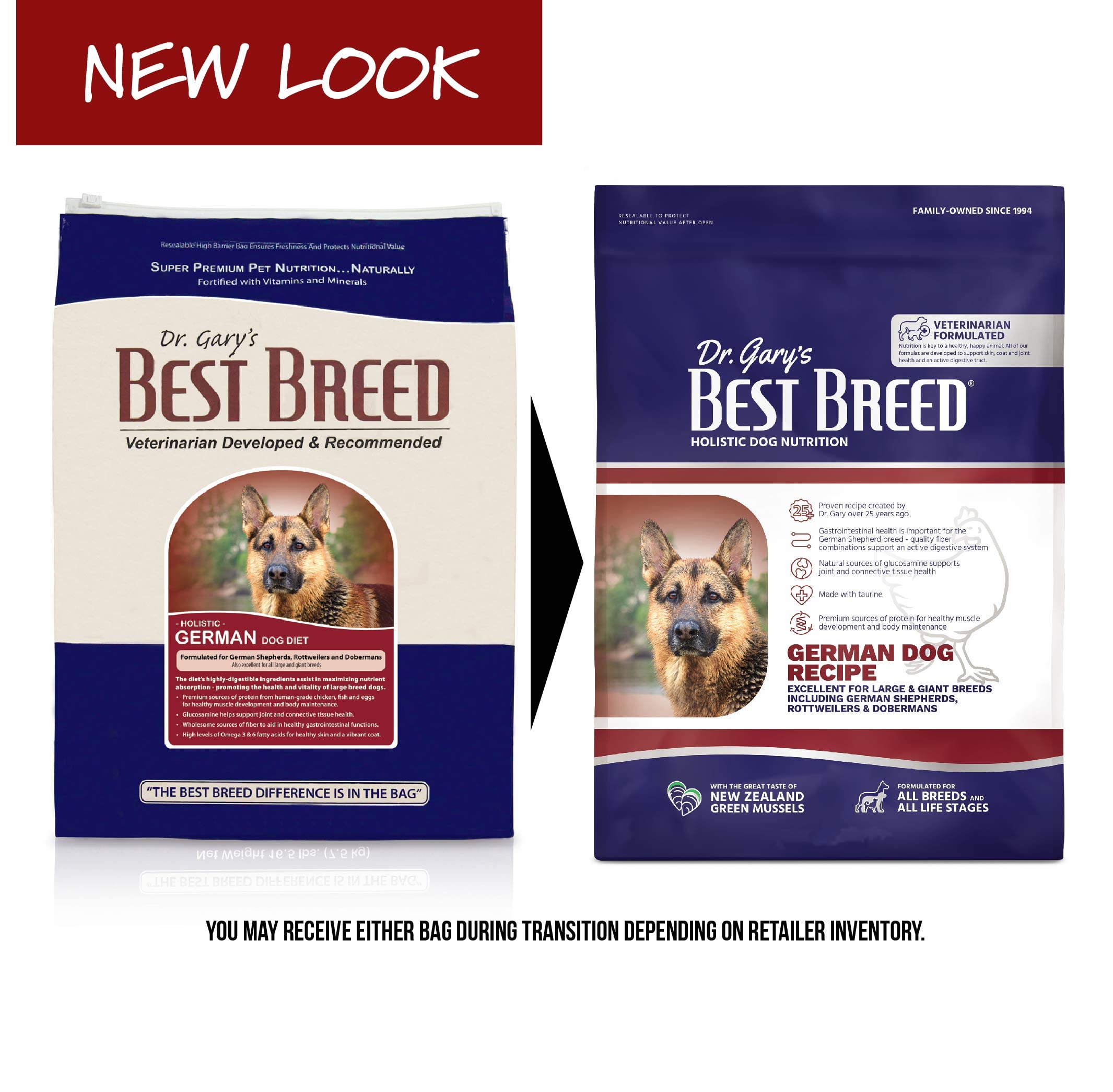 Best Breed German Dog Diet Made in USA [Natural Dry Dog Food]- 4lbs