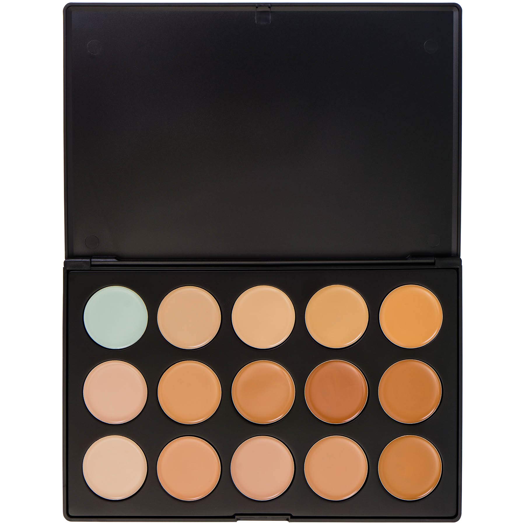 SHANY CONTOUR CAMO Professional Cream Foundation, Foundation Primer,Camouflage Concealer Makeup Palette - 15 Color Face Palette