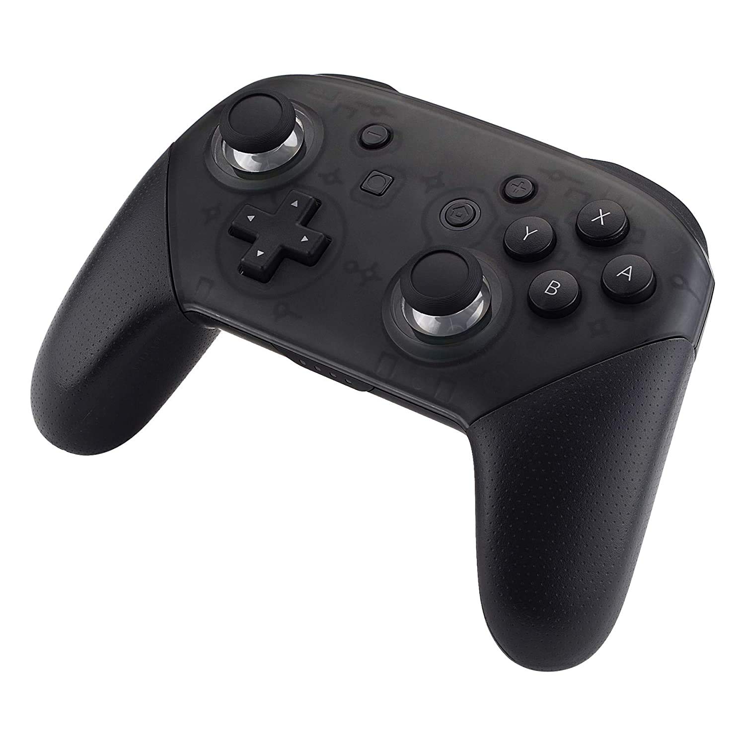 eXtremeRate Replacement 3D Joystick Thumbsticks, Analog Thumb Sticks with Cross Screwdriver for Nintendo Switch Pro Controller - Black & White & Transparent & Transparent Black