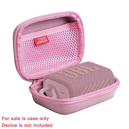 Hermitshell Hard Travel Case for JBL Go 3 / JBL Go 3 Eco Portable Bluetooth Speaker (Pink, Case for JBL GO 3)