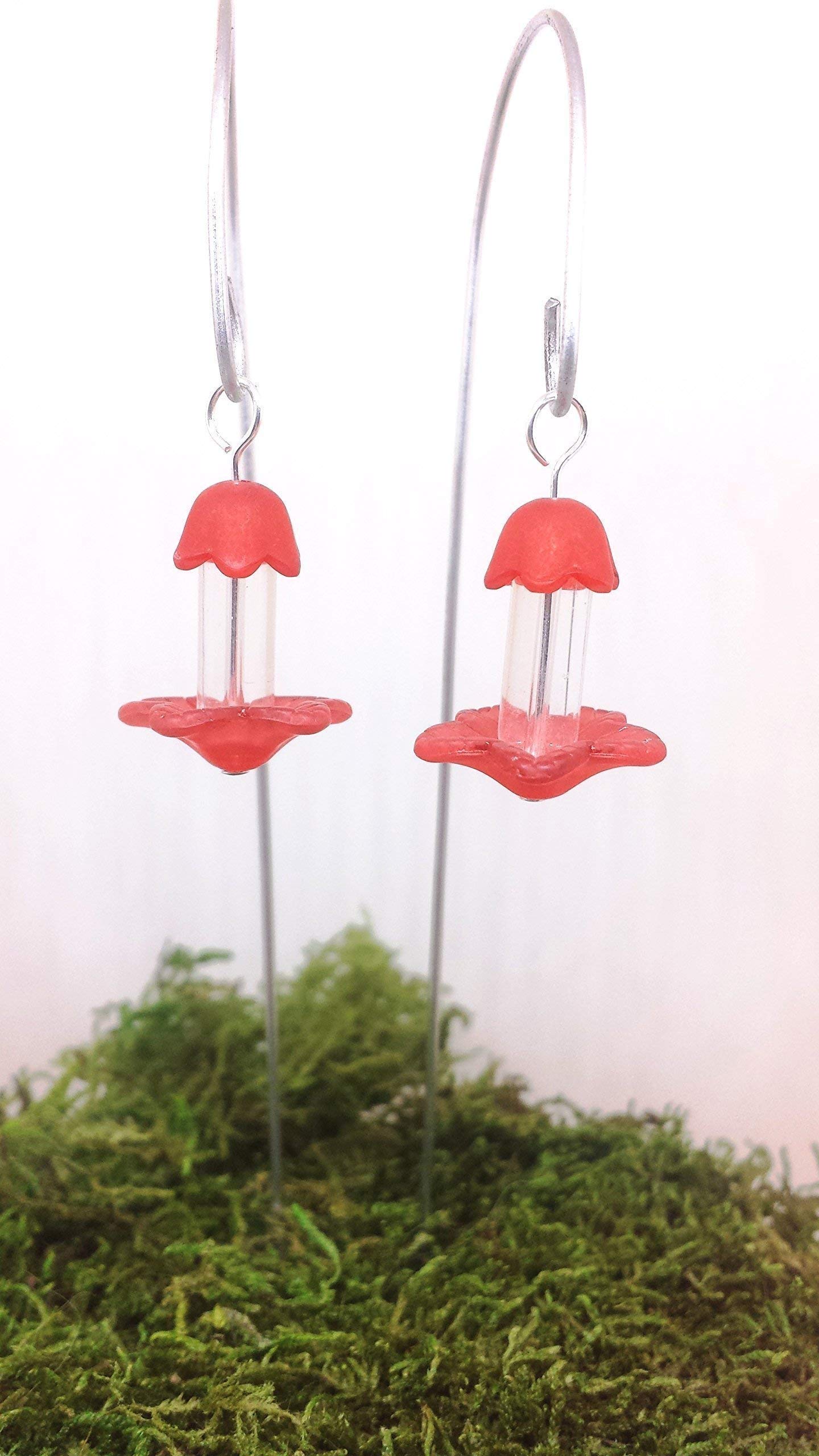 Fairy Garden Accessories. Set of 2 Miniature Bird Feeders.