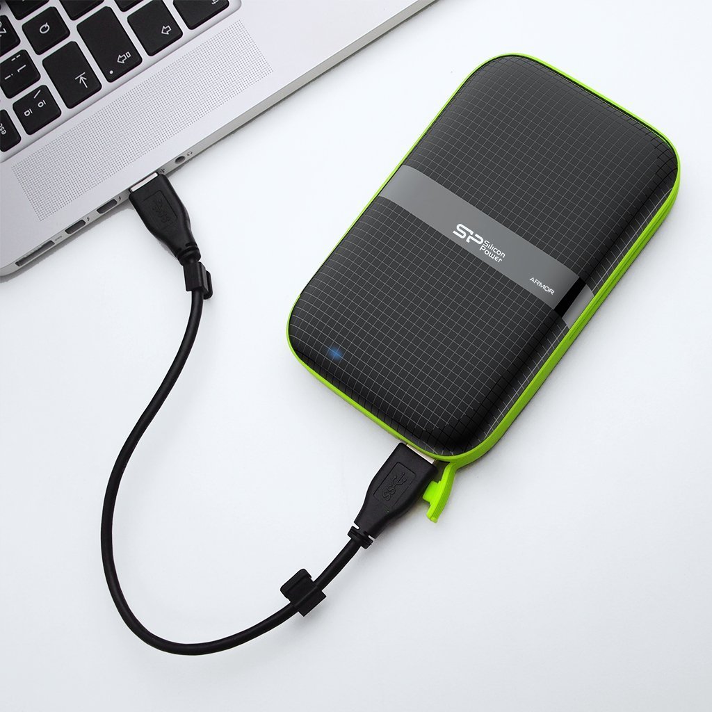 Silicon Power 4TB Rugged Armor A60 Military-grade Shockproof/Water-Resistant USB 3.0 2.5" External Hard Drive for PC, Mac, Xbox One, Xbox 360, PS4, PS4 Pro and PS4 Slim, Black