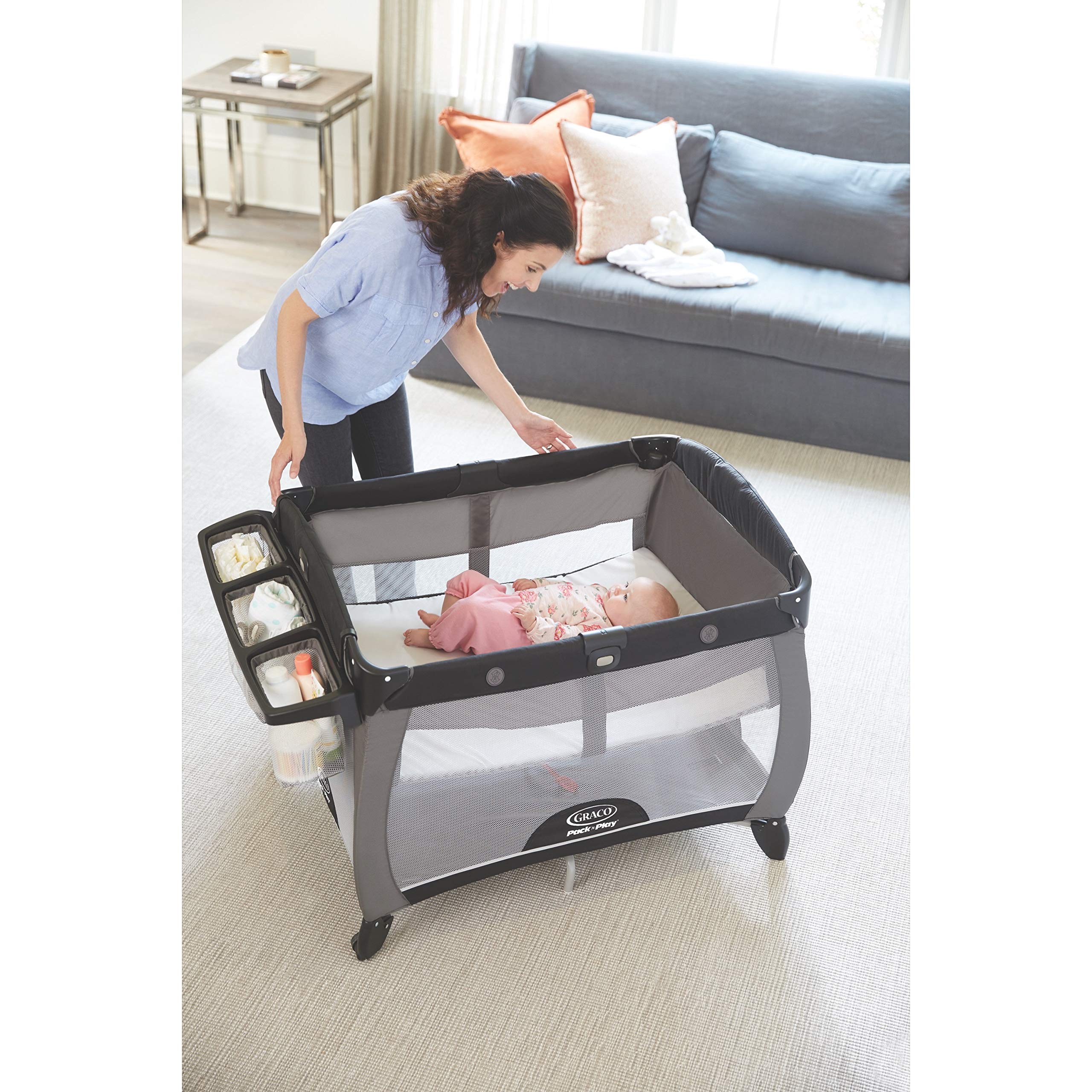 Graco Pack 'n Play Playard Quick Connect Portable Seat Deluxe, McKinley