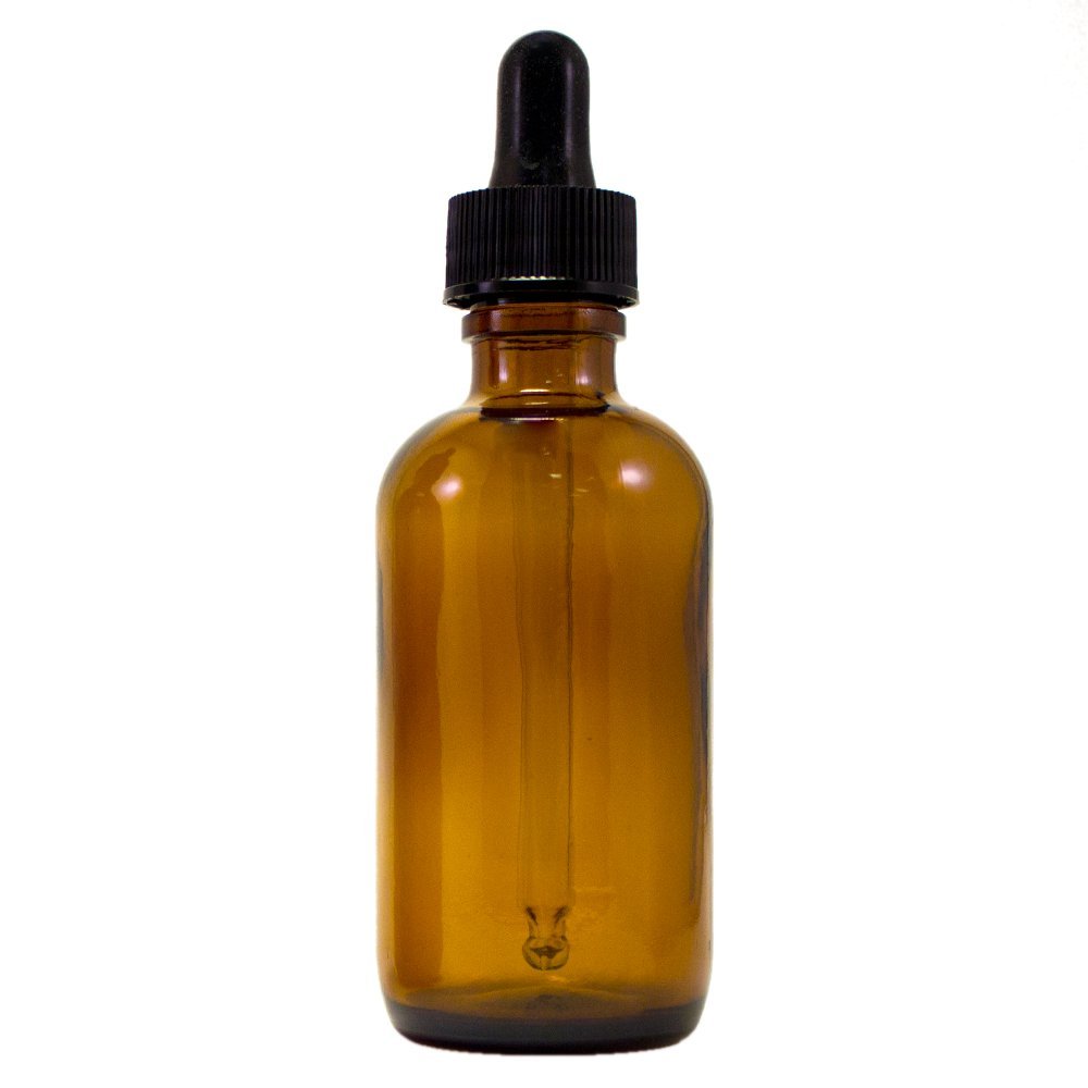 Eclectic Supply B37-24 Glass Bottles for Essential Oils with Glass Eye Dropper, 2 oz Capacity, Amber (Pack of 24)