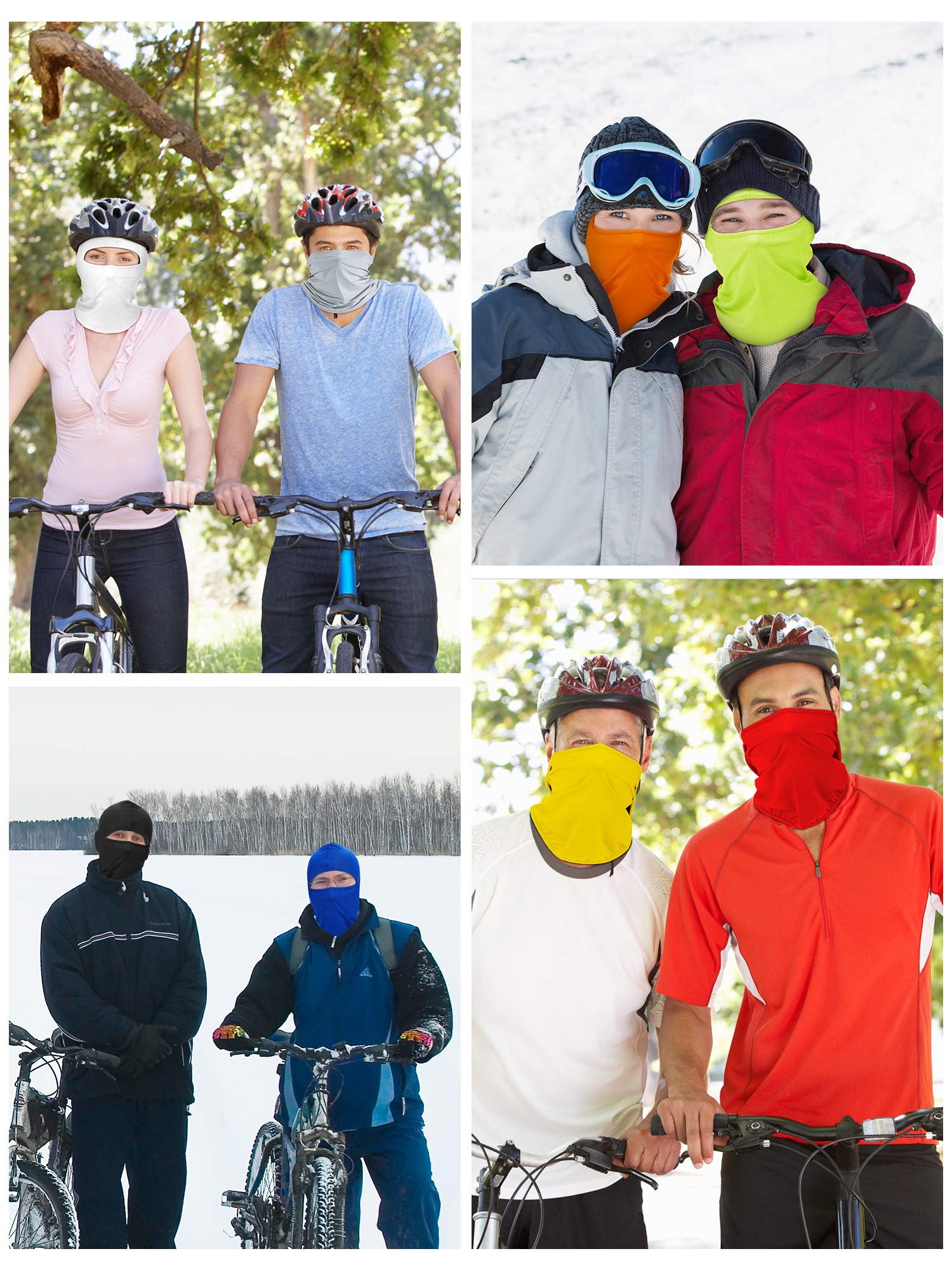 9 Pieces Ski Mask for Men Full Face Cover UV Sun Protection Face Mask Balaclava Mask for Outdoor Motorcycle Cycling